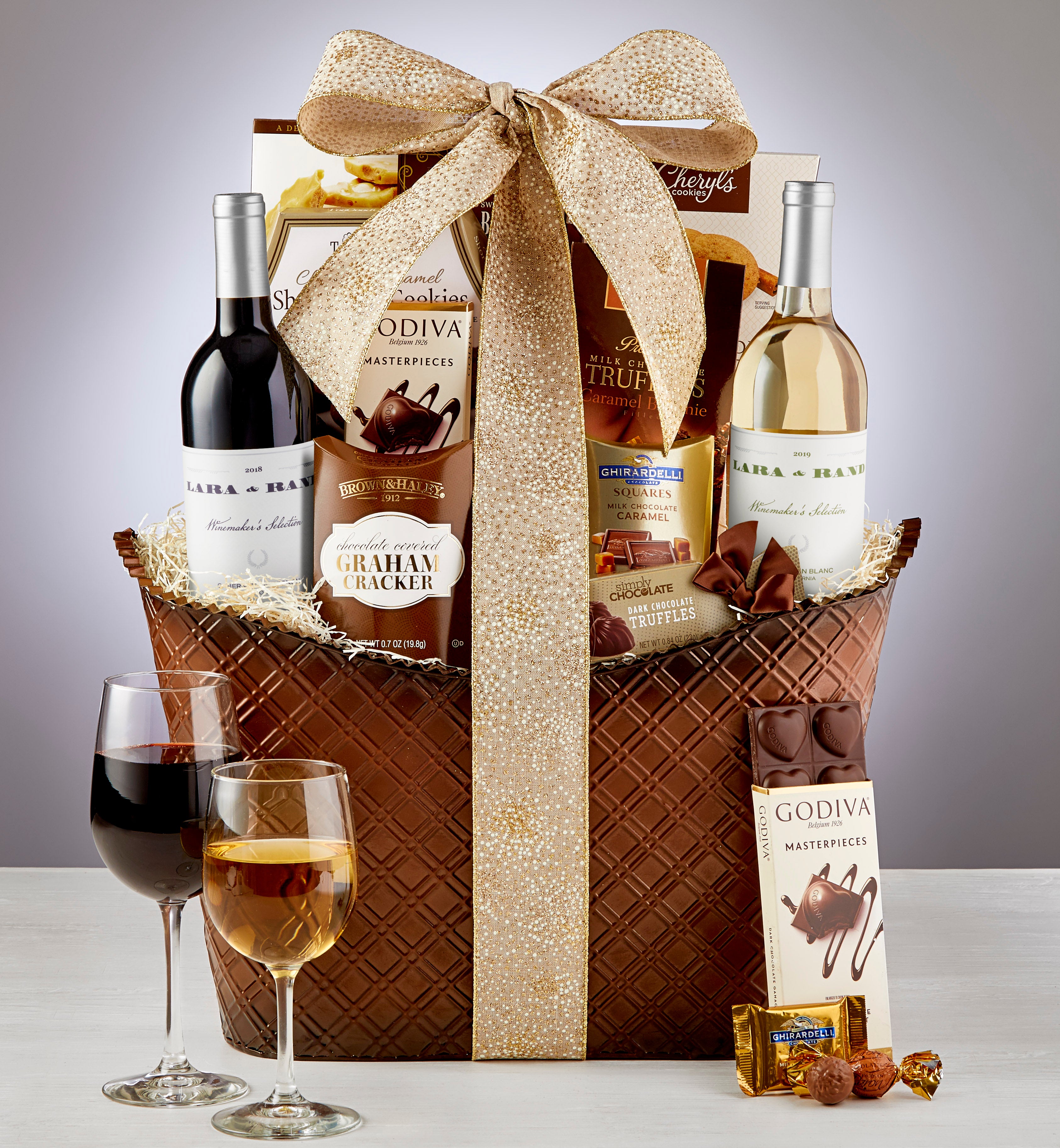 Perfect Pairing Wine & Chocolates Gift Basket Perfect Pairing Wine & Chocolates Gift Basket
